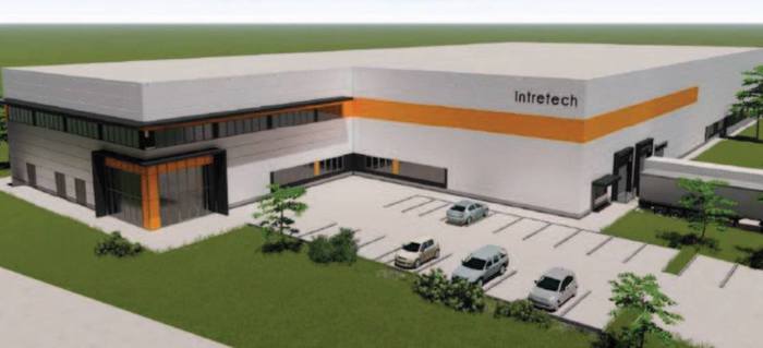 Perimeter insulation of the Intretech Hungary production plant in Kapuvár