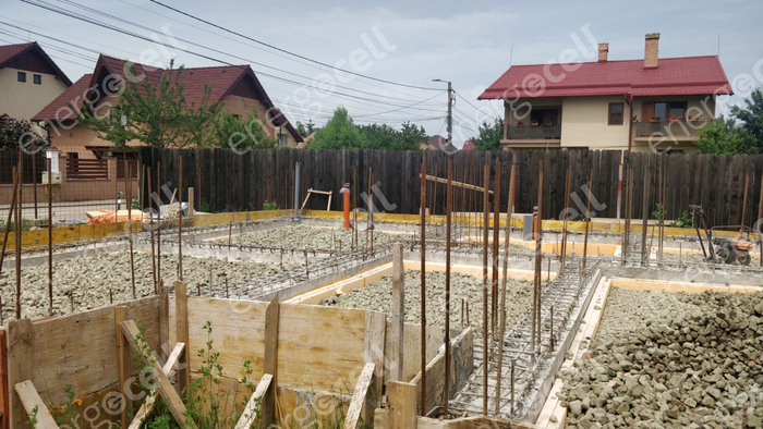 Building with strip foundation