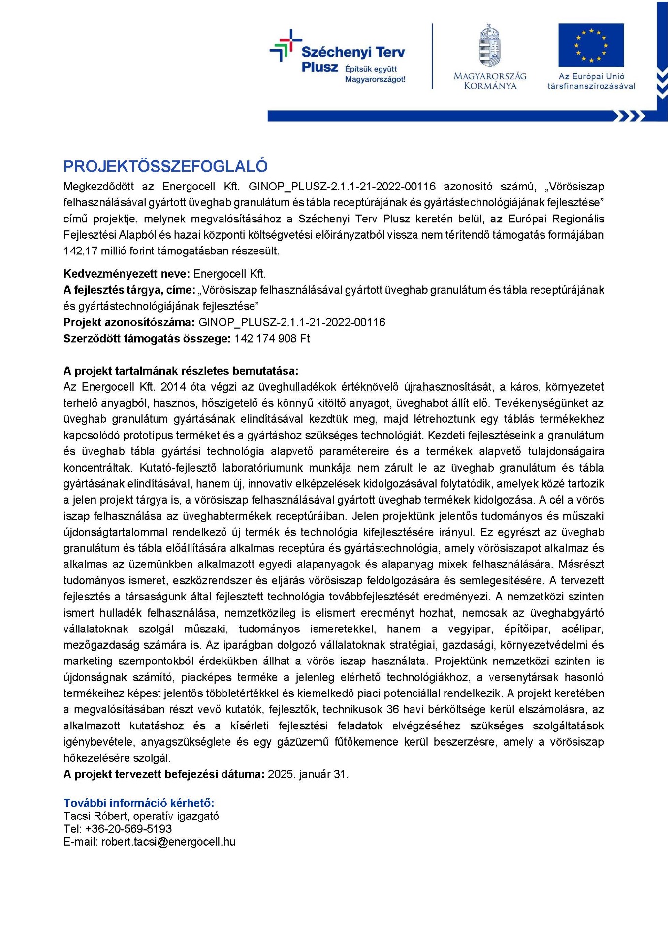 Pályázatok :: Energocell